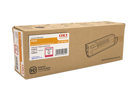 Genuine Magenta Oki C610N Toner Cartridge 6K Pages